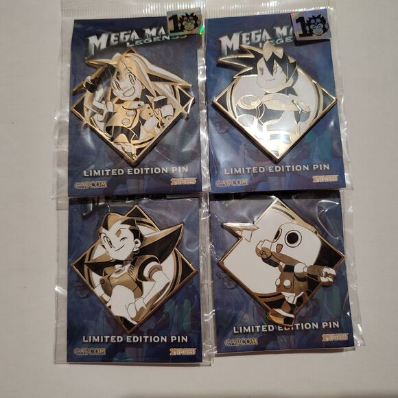 Capcom | Jewelry | Mega Man Legends Enamel Pins Full Set Official ...